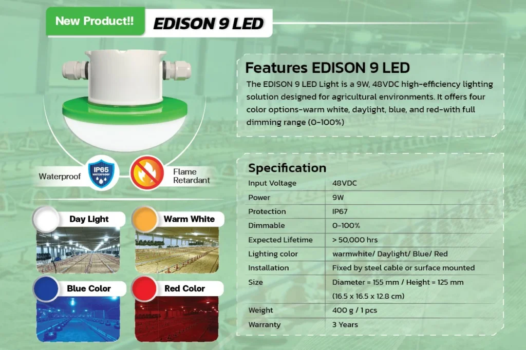Color-Changing Poultry Lighting System | LED Poultry Light Temp Climate ...